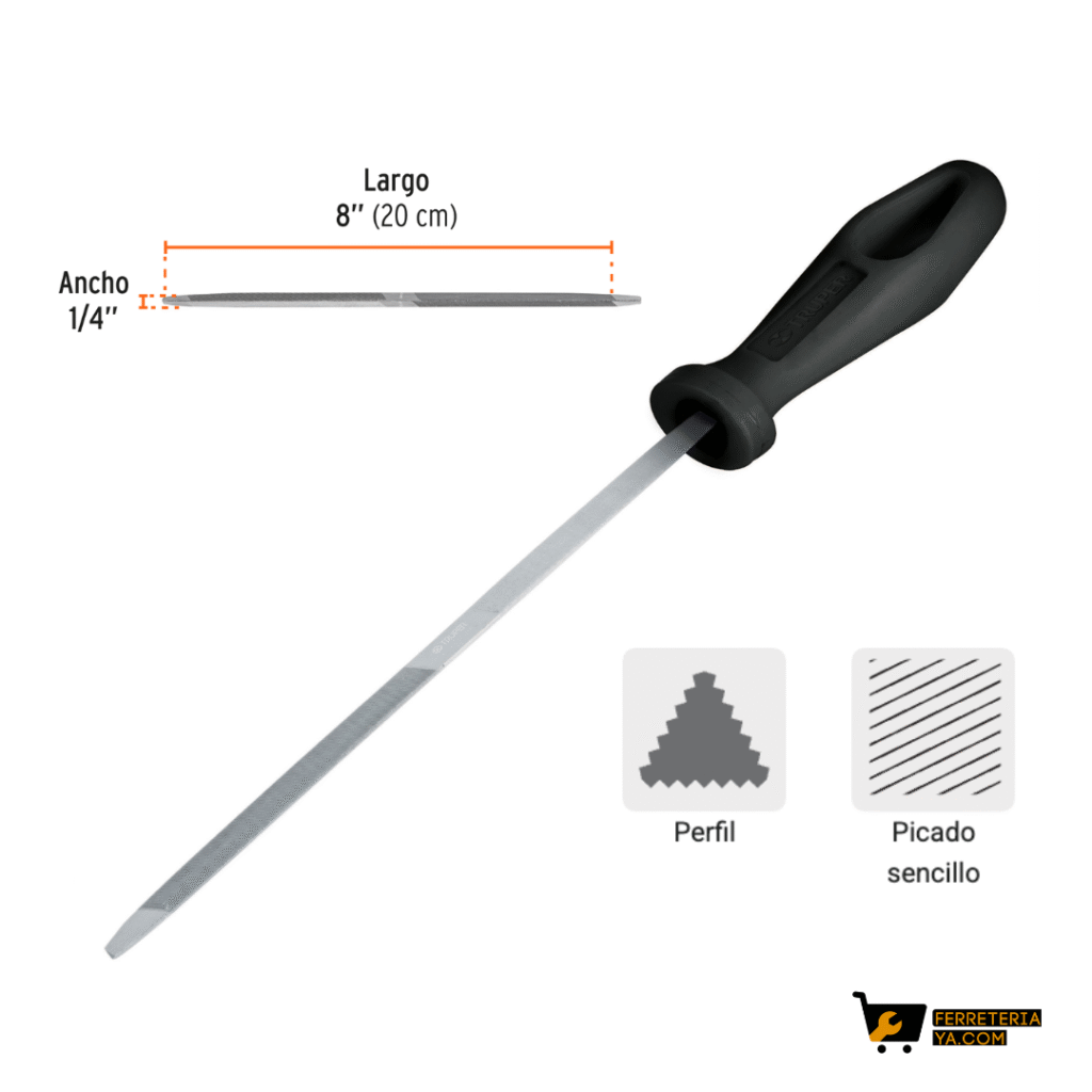 Lima Triangulo Doble 8" Truper - 15135 - Ferreteria en Galerias